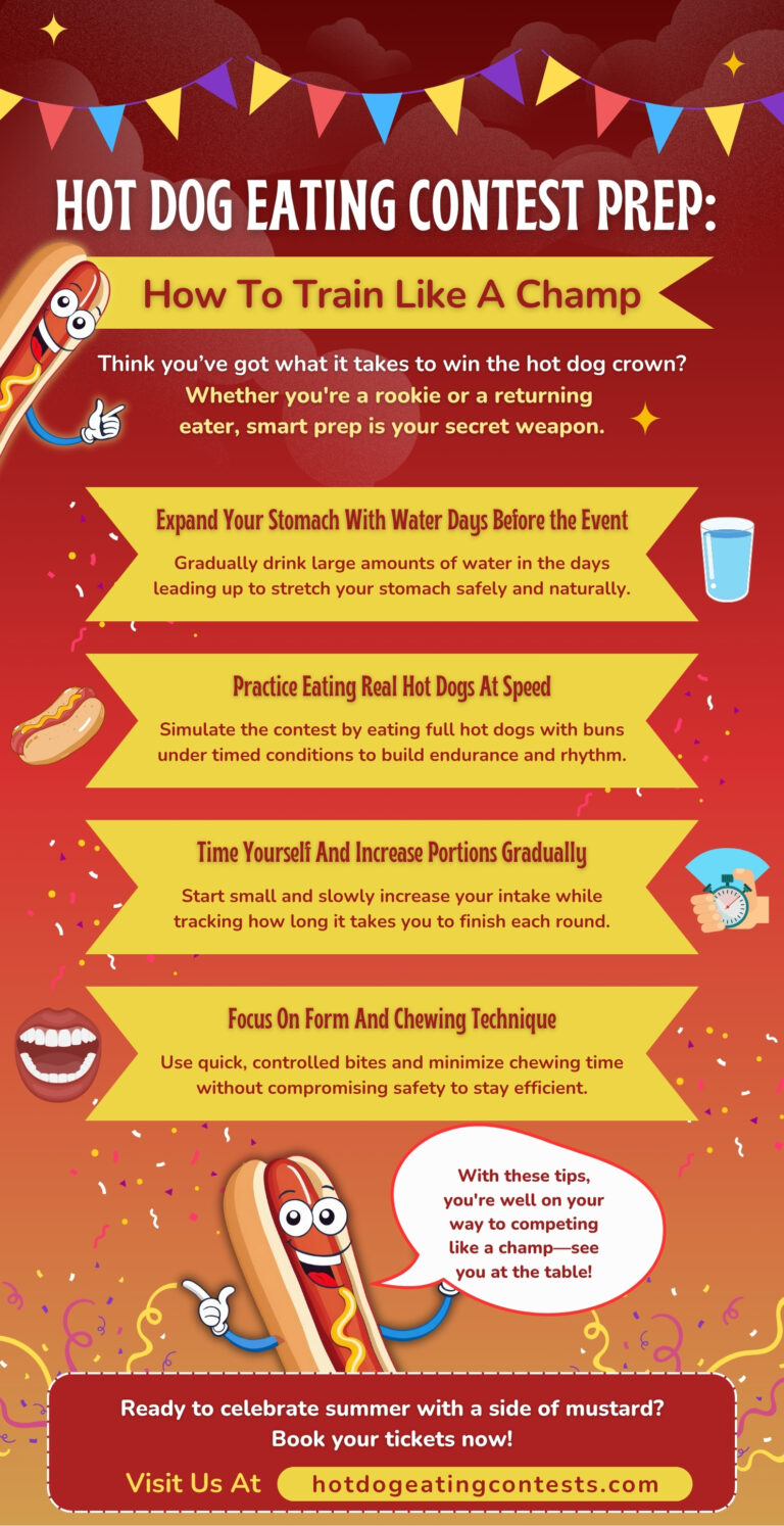 Hot Dog Eating Contest Prep: Train Like a Champion – An Infographic ...
